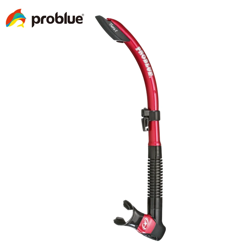 PROBLUE SN1084B Tiara Diving Snorkel Streamlined Oval-Shape with Semi-Dry Top Made of Silicone ...