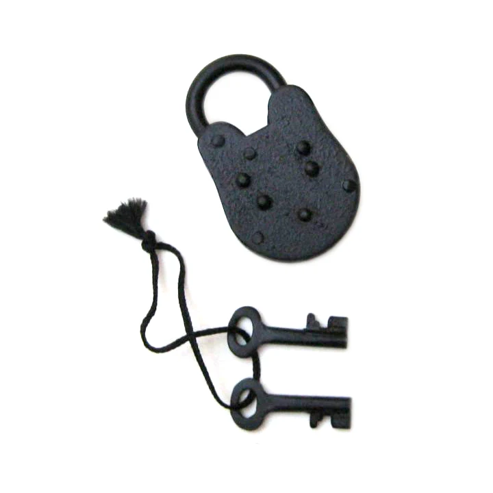 Antique Collectible Iron Jail Lock With Black Color Gate Lock For ...