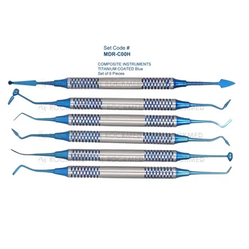 Dental Composite Non Stick Filling Instruments Kit In Stainless Steel ...