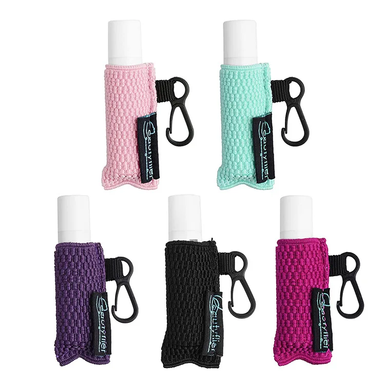 Wholesale Cute Clip On Sleeve Chapstick Color Keychain Lipstick Holder ...