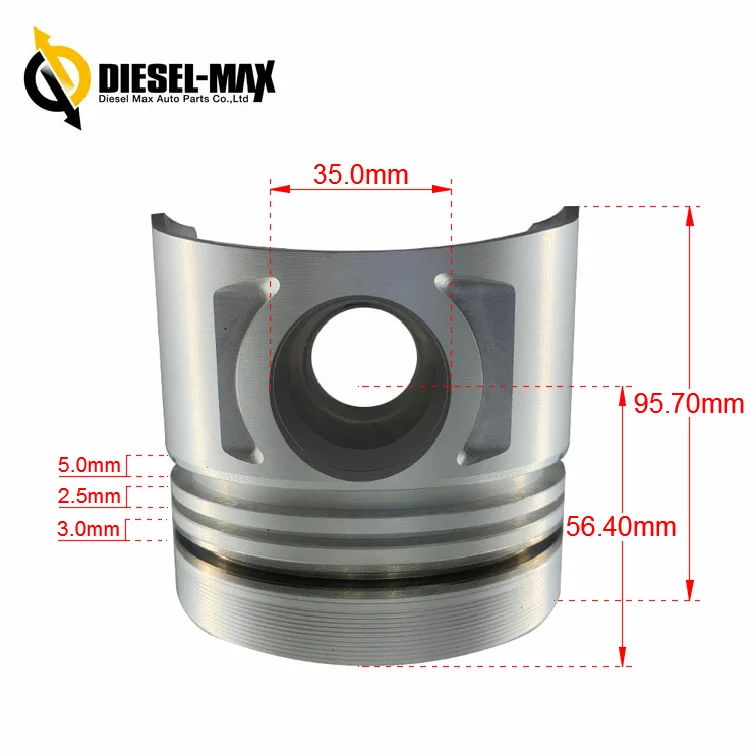 Taiwan Supplier 4be1 8-94438-989-1 Piston Engine Parts Piston For Isuzu ...