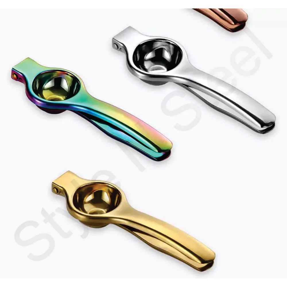 Lemon Squeezer Lemon Juicer With PVD Coating Stainless Steel Hand Press ...