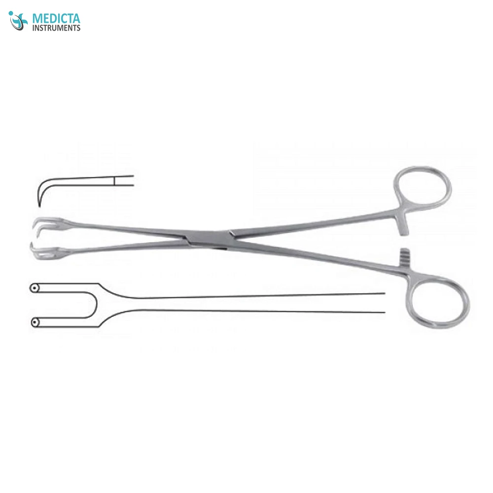 Schroeder Tenaculum Forceps Straight 2 X 2 Teeth / 25 Cm - Surgical ...