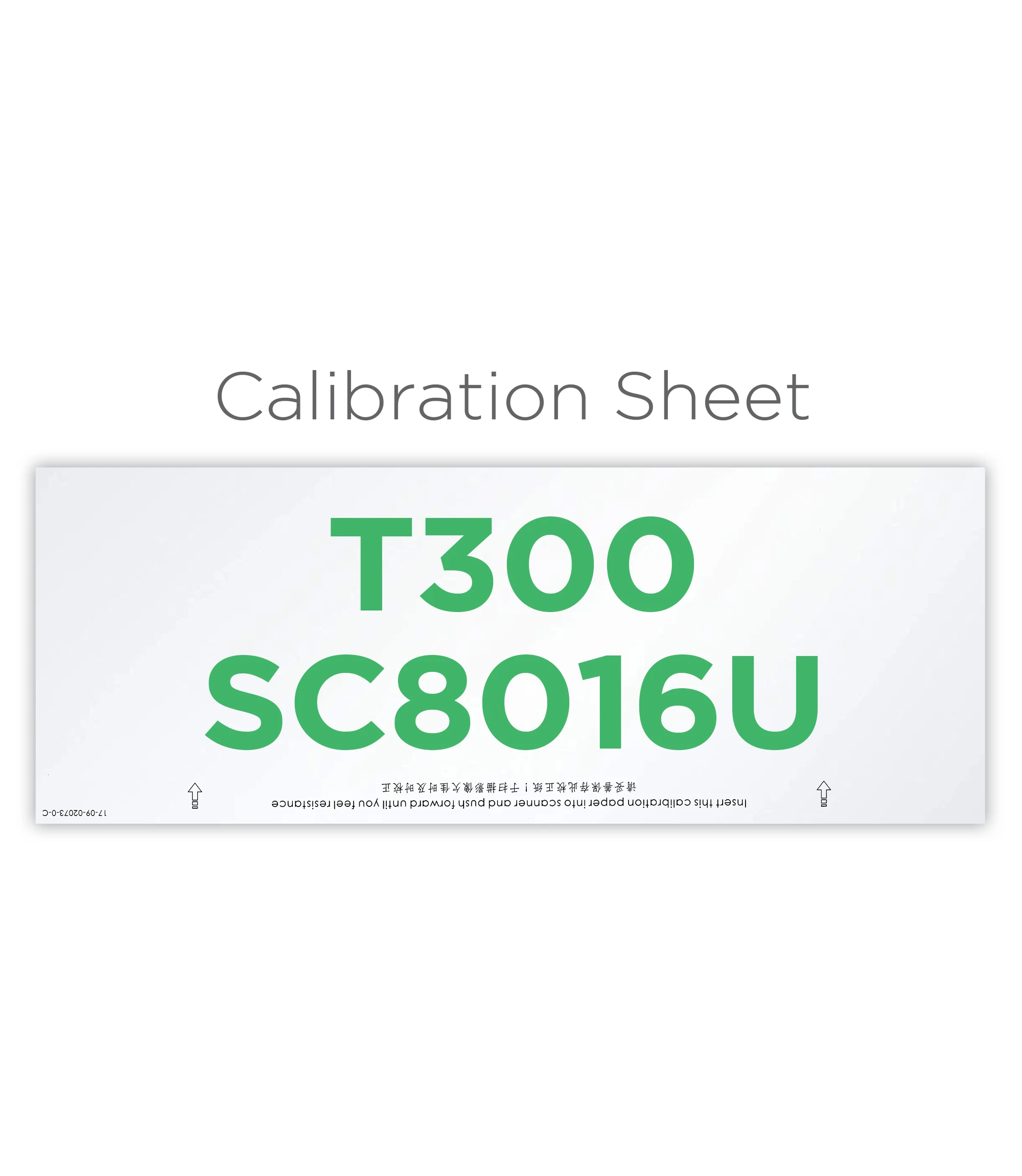 Plustek Calibration Control Sheet - for SmartOffice SC8016U , T300 A3 ...